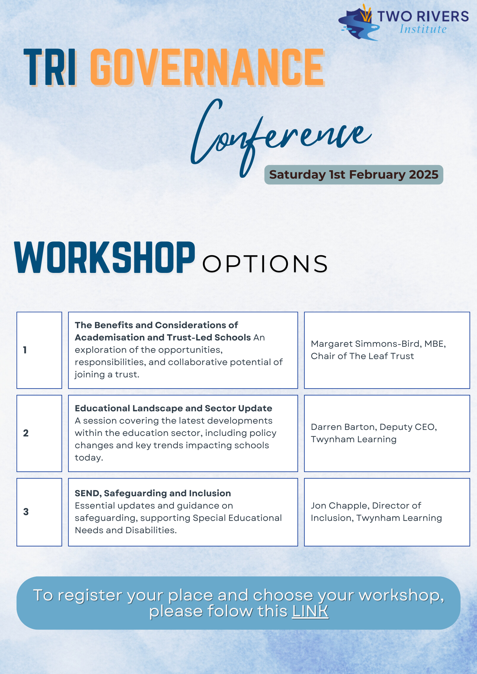TRI Governance Conference 2025 - Two Rivers Institute